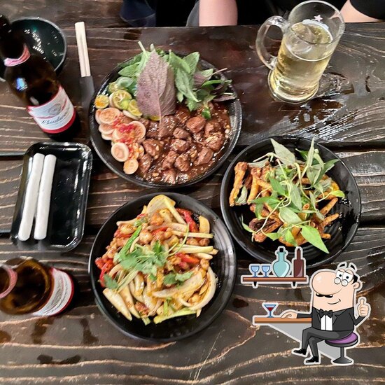 Menu at Warning Zone Garden restaurant, Ho Chi Minh City