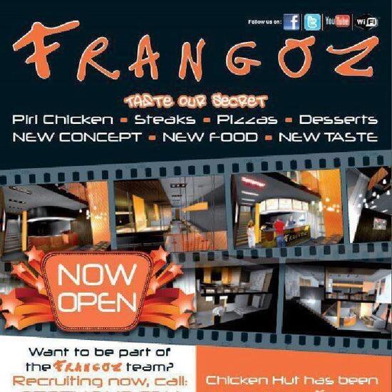 Menu at Frangoz fast food, Halifax, 232 King Cross Rd