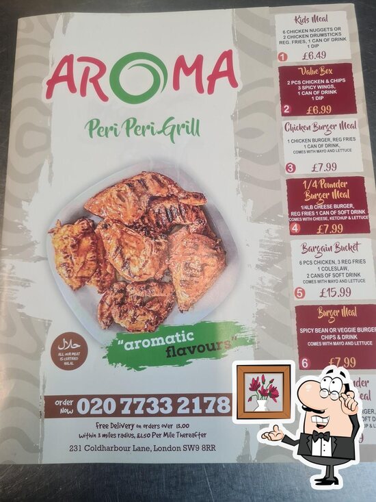 Aroma peri peri grill, London - Restaurant menu, prices and reviews