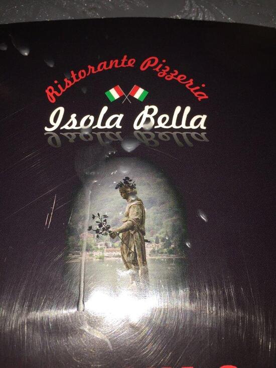 Menu at Isola Bella, De Koog