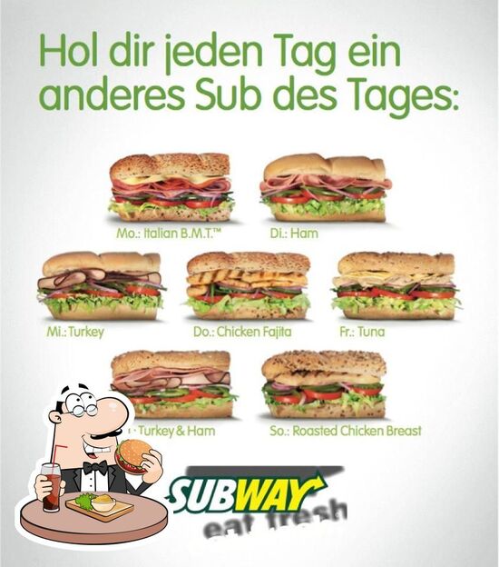 Subway fast Food, Berlin, Tempelhofer Damm 227 - Restaurantspeisekarten ...