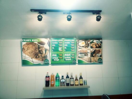 Menu at Pappu's Crispy Pata, Crispy Ulo, Sisig, Lechon Kawali ...