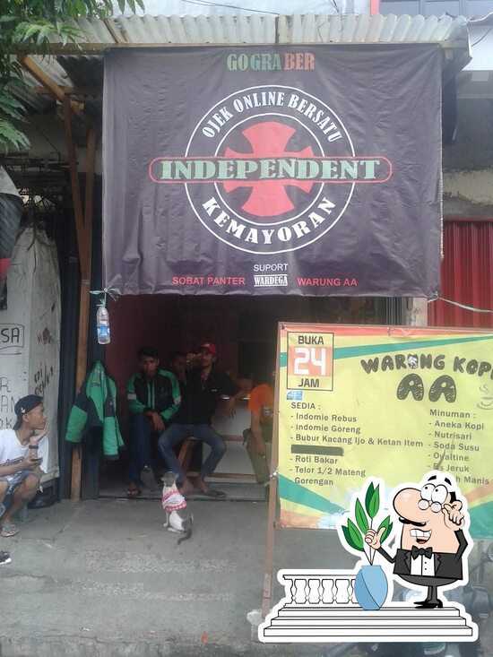 Menu at BC Independent Grab-gojek-uber cafe, Central Jakarta