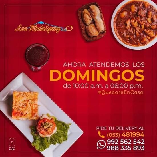 Menu at Los Rodriguez restaurant, Ilo District