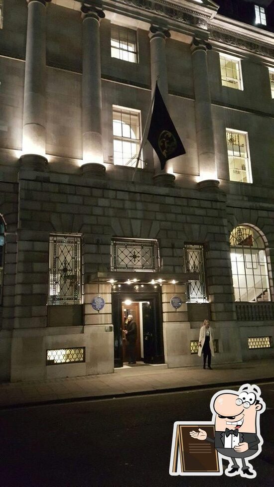 Menu at Lansdowne Club, London, 9 Fitzmaurice Place