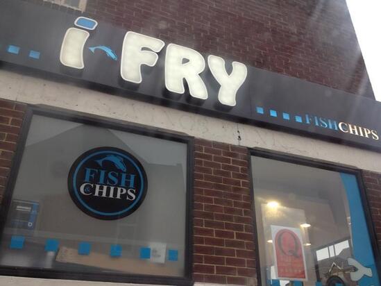 Menu at I-Fry restaurant, Whitley Bay