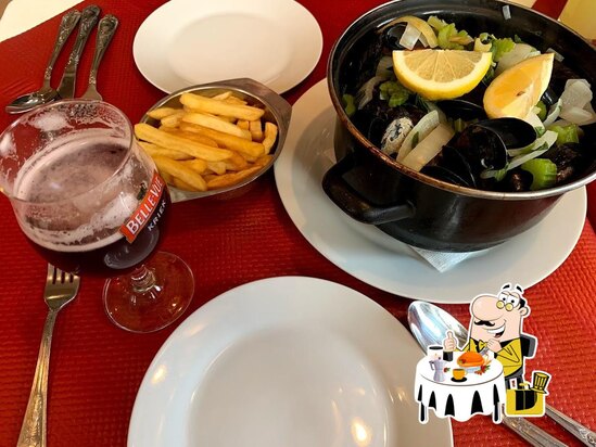 Menu at Le Bourgeois, Brussels, Rue des Bouchers 17