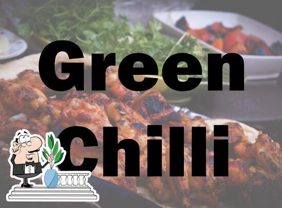 Menu at Green Chilli restaurant, Oldham