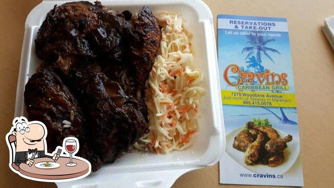 Menu at Cravins Caribbean Grill restaurant, Markham