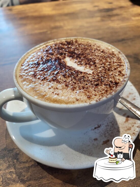 Menu at Pizzini coffee shop cafe, Bottesford