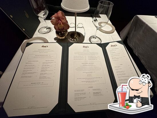 Menu at Don's Prime steakhouse, Las Vegas