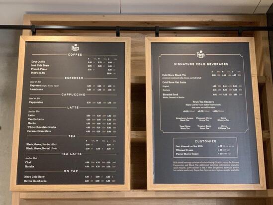 Menu at Capital One Café cafe, Los Angeles, Hollywood Blvd Suite #155 #155