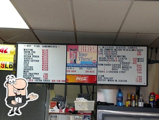 Menu at Dayton Fish restaurant, Dayton
