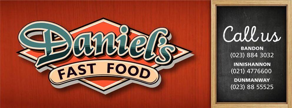 Menu at Daniels Fast Food, Bandon