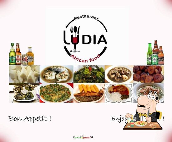 Menu at Lydia's African restaurant and food, Cape Town