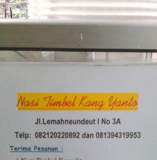 Nasi Timbel Kang Yanto, Bandung - Restaurant reviews