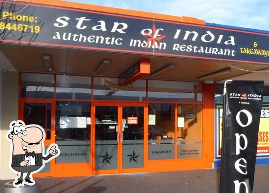 Menu at Star of India Taradale restaurant, Napier