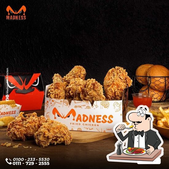 Menu at Madness Fried Chicken restaurant, Giza