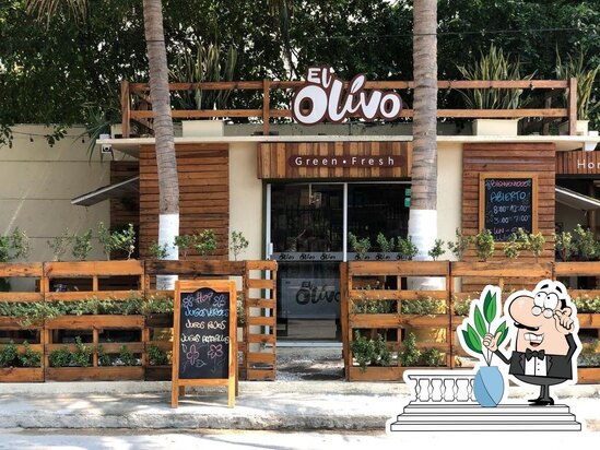 Menu at El Olivo restaurant, Santa Marta