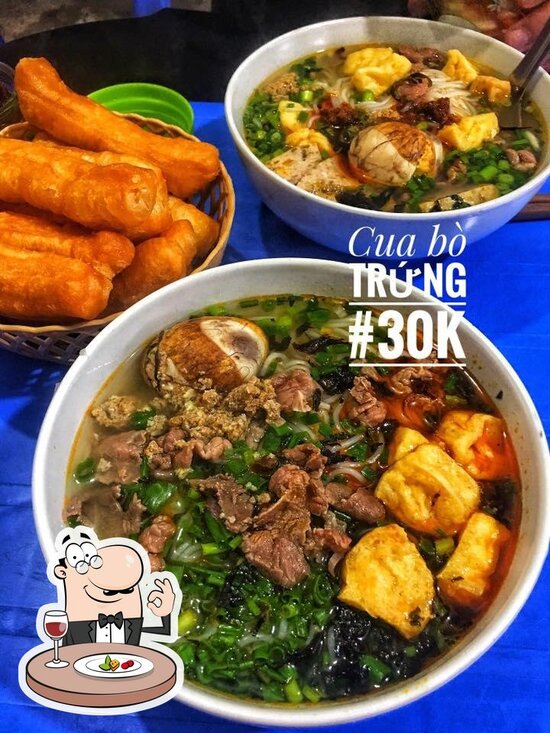 Menu at Bún Ốc Sườn Béo restaurant, Hanoi