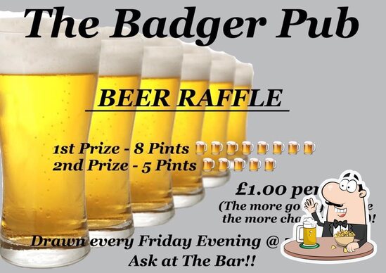 Menu at The Badger pub & bar, Chesterfield, The Badger