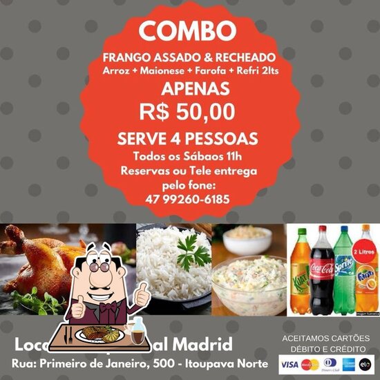 Campo Real Madrid - Bar Raiz, Blumenau - Menu do restaurante, preços e ...
