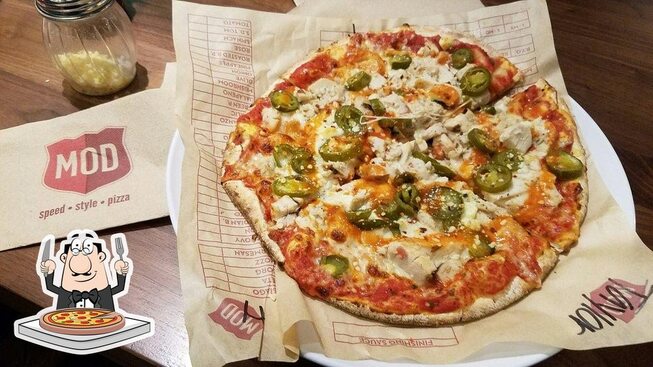 Menu at MOD Pizza pizzeria, Eugene, 203 Coburg Rd