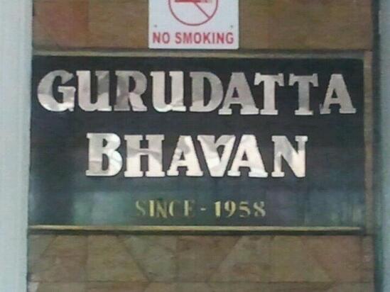Menu at Gurudatta Bhavan, Hubballi, 947G+743