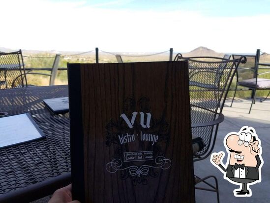 Menu at Vu Bistro restaurant, Fountain Hills