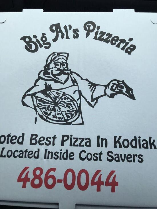 Menu at Big Al's Take & Bake pizzeria, Kodiak