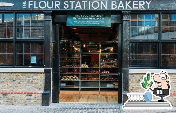 Menu at The Flour Station, England