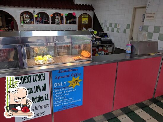 Menu at James' Fish Bar, Colwyn Bay