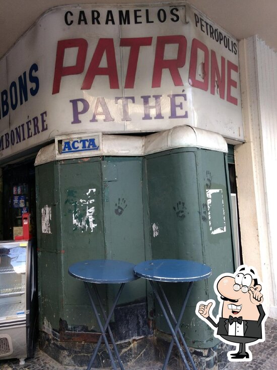Menu em Bomboniere Pathe sobremesas, Rio de Janeiro, Praça Floriano