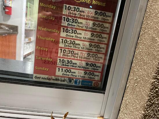 Menu at Mr. Hero restaurant, Lorain, Tower Blvd
