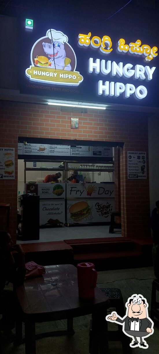 Menu at Hungry Hippo Cafe, Mysuru