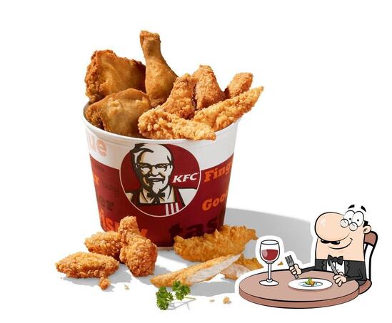Menu at KFC fast food, Coldbrook, Evangeline Trail