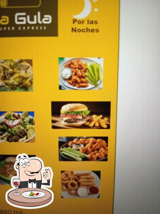 Menu at La Gula Super Express restaurant, Manzanillo
