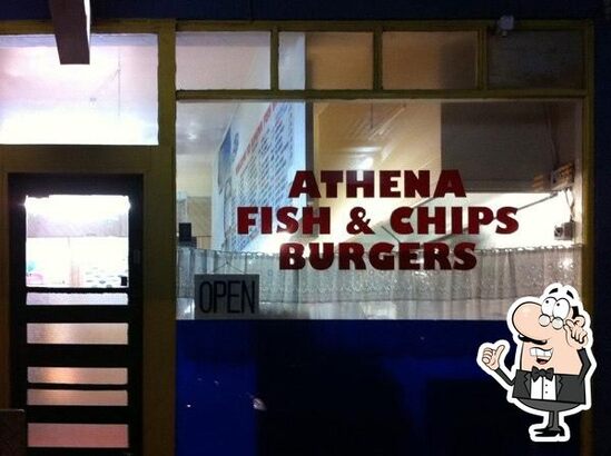 Menu at Athena Fish & Chips fast food, Wellington
