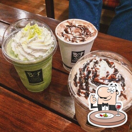 Menu at Bo's Coffee cafe, Cebu City, Jose Maria Del Mar Street
