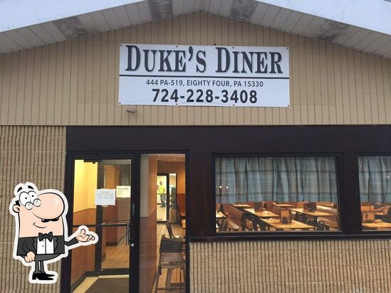 Menu at Duke's Diner restaurant, Eighty Four