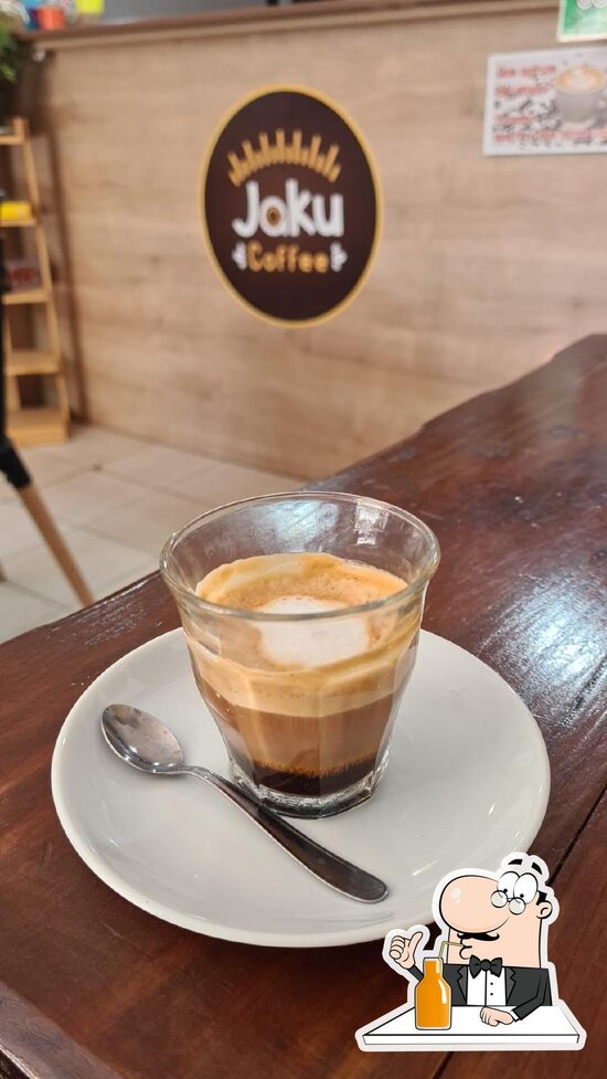 Carta de cafetería jaku coffee, Huacachina