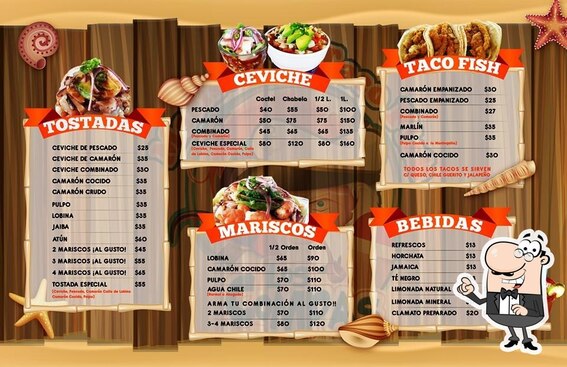 Carta del restaurante Mariscos y TacoFish Los Compas, Ciudad Obregón, 724