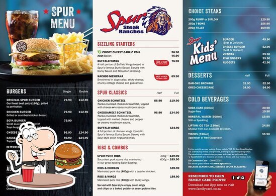 Cancun Spur Steak Ranch restaurant, Meyerton - Restaurant menu and reviews