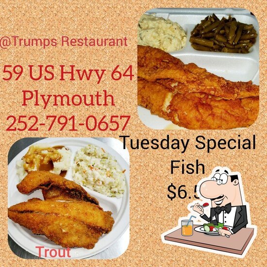 Menu at Trumps Restaurant 2, Plymouth
