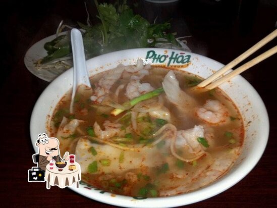 Menu at Pho Hoa restaurant, Kansas City