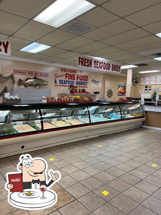 Menu at Steven's Fine Food & Seafood Market restaurant, Riverdale