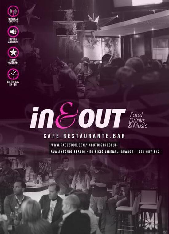 Menu at In & Out Club Bistro, Guarda