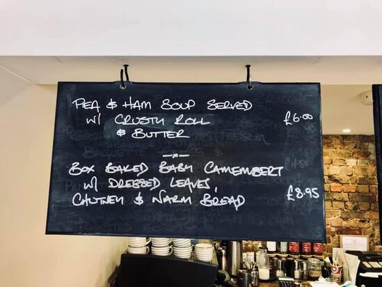 Menu at Relish cafe, Henfield
