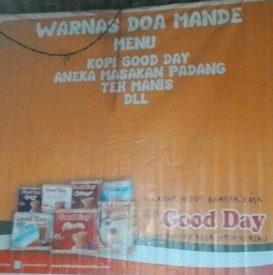 Menu at Warnas Doa Mande restaurant, Bandung