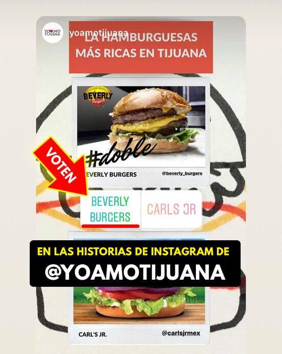 Menu at BEVERLY BURGERS PACIFICO restaurant, Tijuana